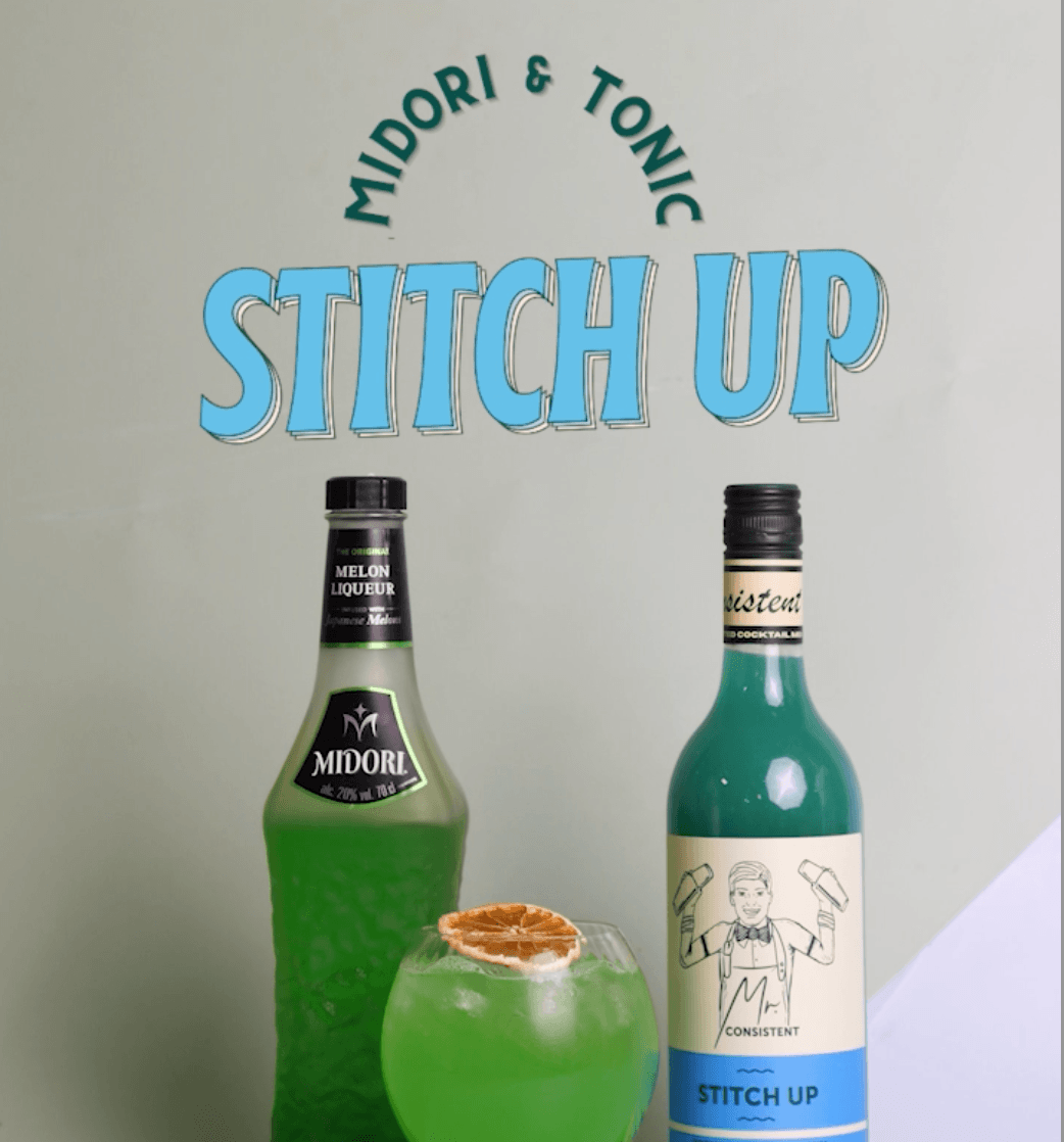 New Recipe: Midori & Tonic Stitch Up – Mr. Consistent